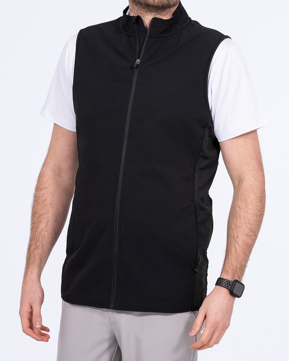 Parell Active Tall Mens Extra Long Golf Gilet (black) | Tall Mens ...