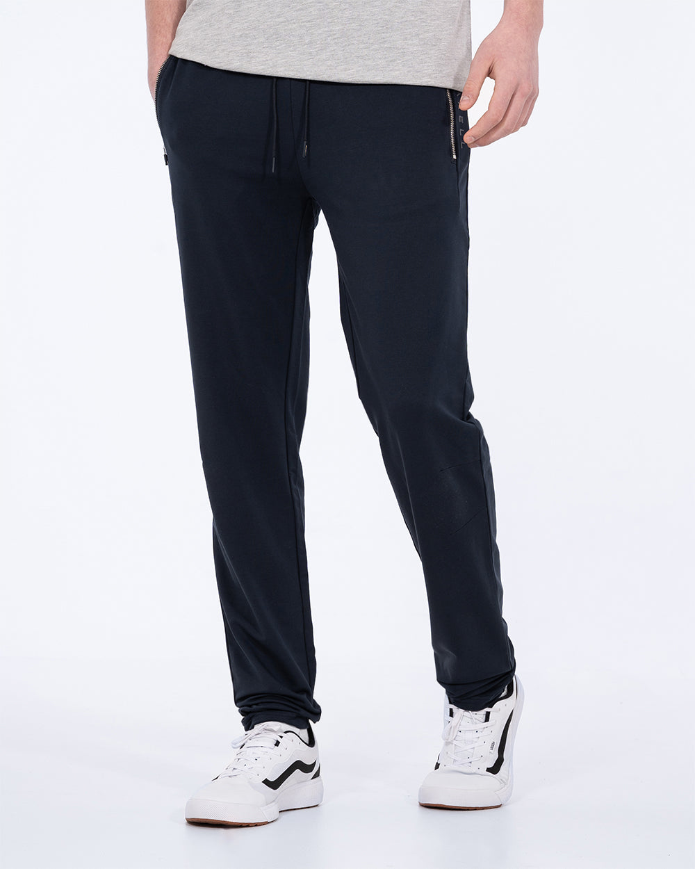Parell Evolve Tall Mens Extra Long Open Hem Joggers (navy) | Tall Mens ...