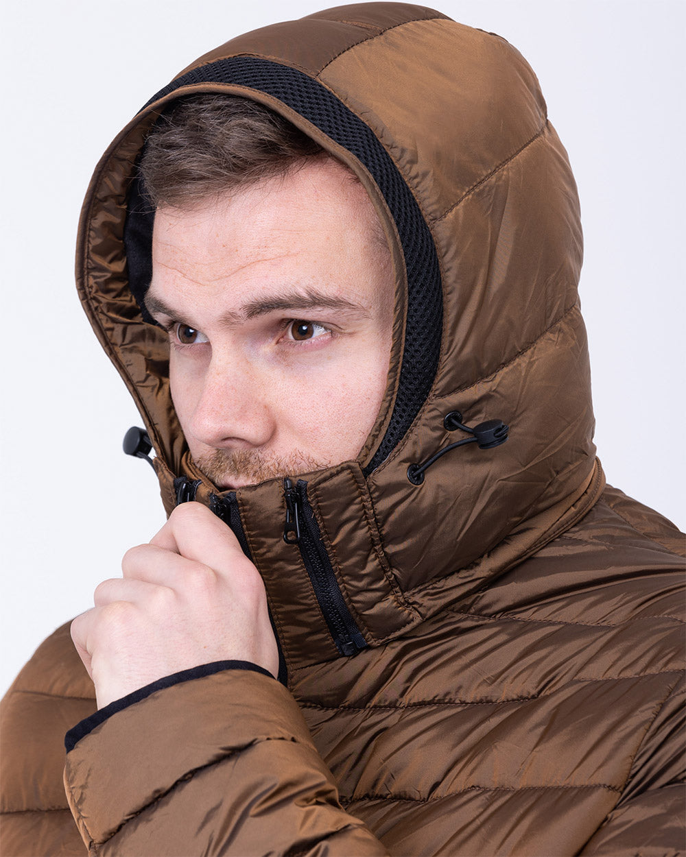 Cabano Extra Long Longer Tall Adjustable Puffer Mens Jacket Coat ...