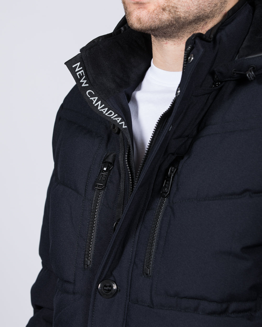 Cabano Extra Long Longer Tall Puffer Mens Jacket Coat (navy) | Tall ...