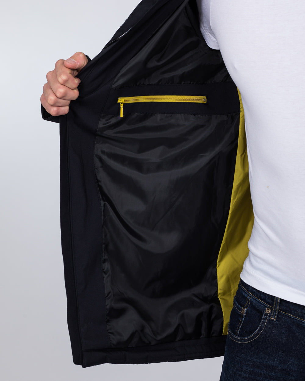 Cabano Tall Reflective Extra Long Quilted Jacket (teal) windproof ...