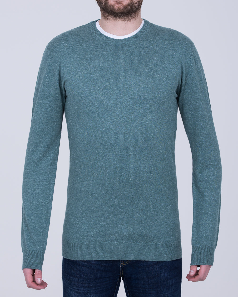 2t Crew Neck Tall Extra Long Mens Sweater Jumper (atlantic green ...