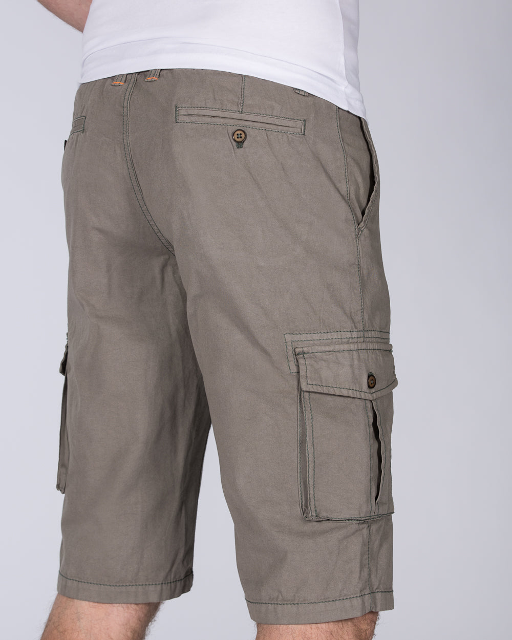 Redpoint Calgary Tall Mens Extra Long Shorts (olive) | Tall Mens ...